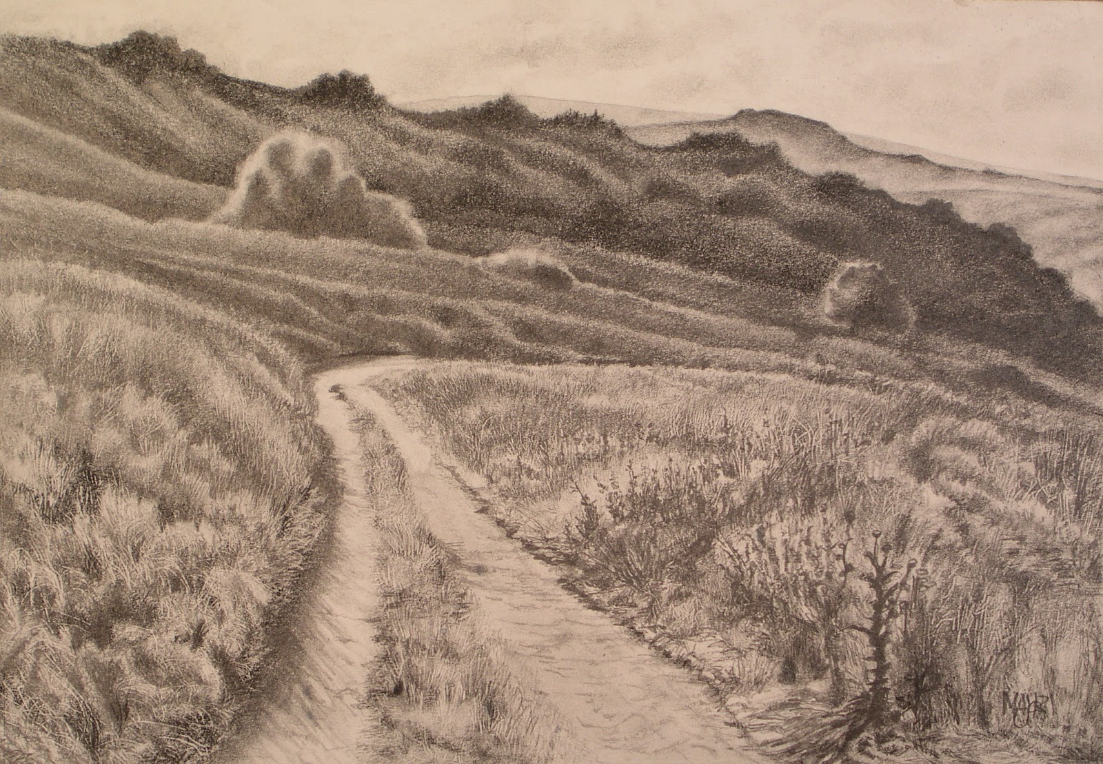 Mike Major's blog/daily paintings: Road out of the Park