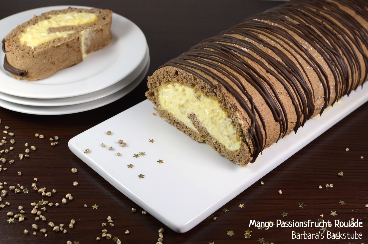 Barbara's Backstube: Mango Passionsfrucht Roulade