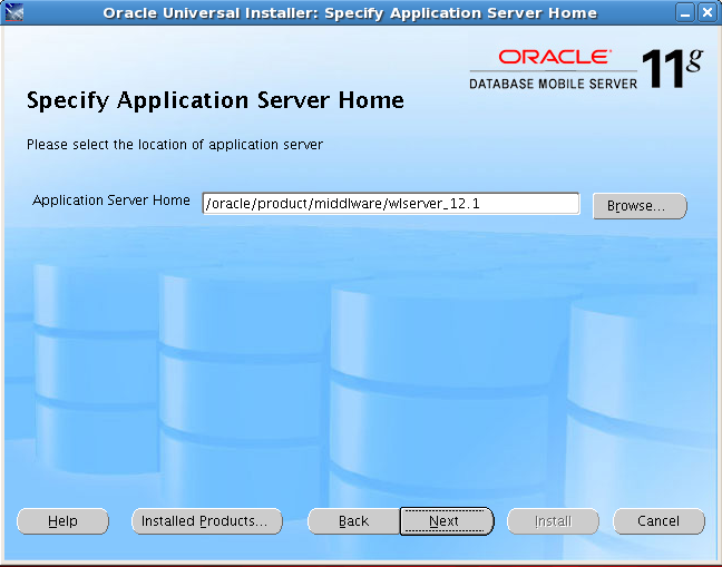 Oracle Database Mobile Server Installation