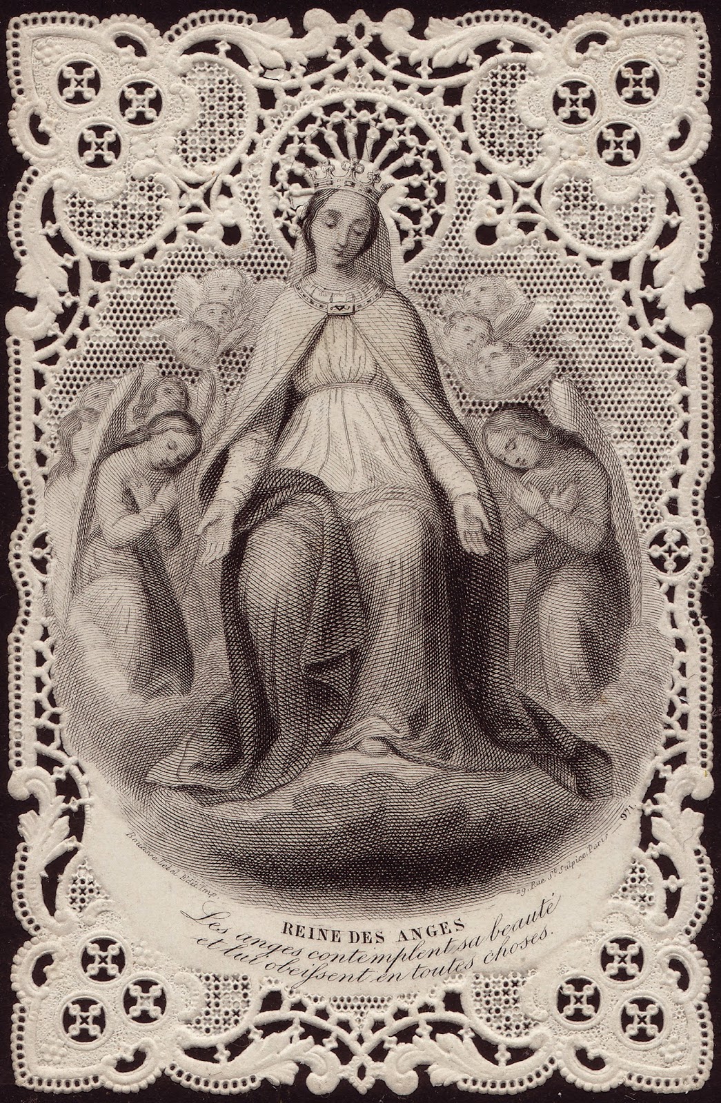 Holy Card Heaven: Feast of Mary Queen of Angels, August 2