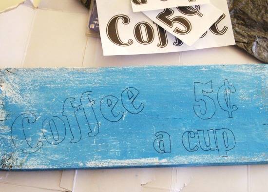 deborah jean's DANDELION HOUSE and GARDEN : Homemade Coffee Sign ...