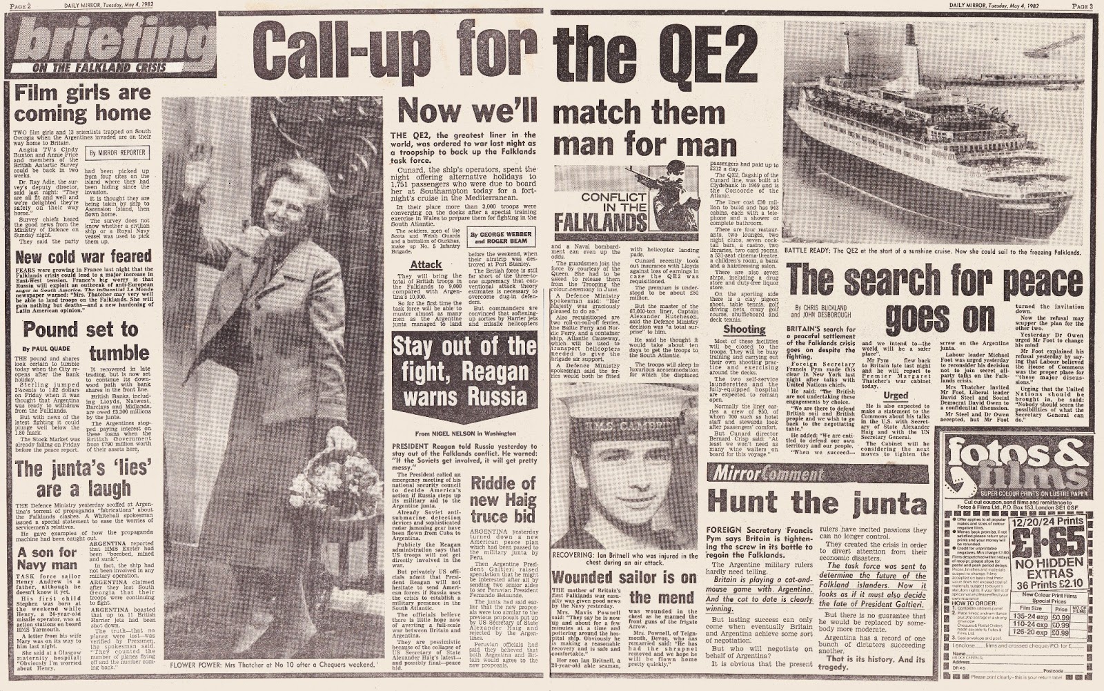 Hold The Front Page: Sinking of the General Belgrano