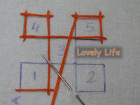 Lovely Life...: Kutchwork Tutorial - The 5 Point Diamond Motif (Maltese ...