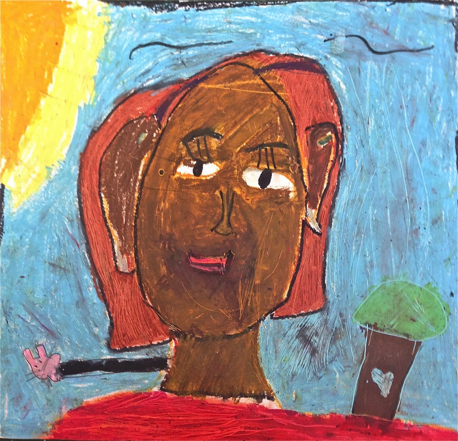 The Art Studio at PS 250: Grade 2 Narrative Self-Portraits