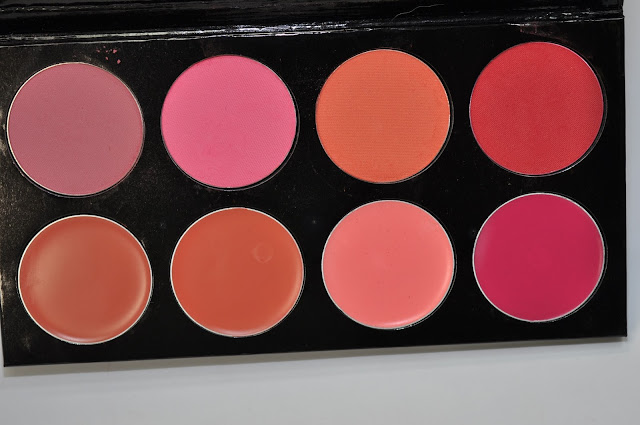 Mehron Cheek Cream & Cheek Powder 8-Color Palette Swatches, Look ...
