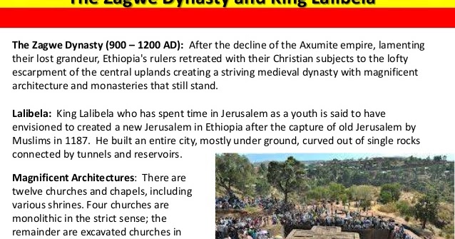 Vision4ThePeople LLC: Zagwe dynasty