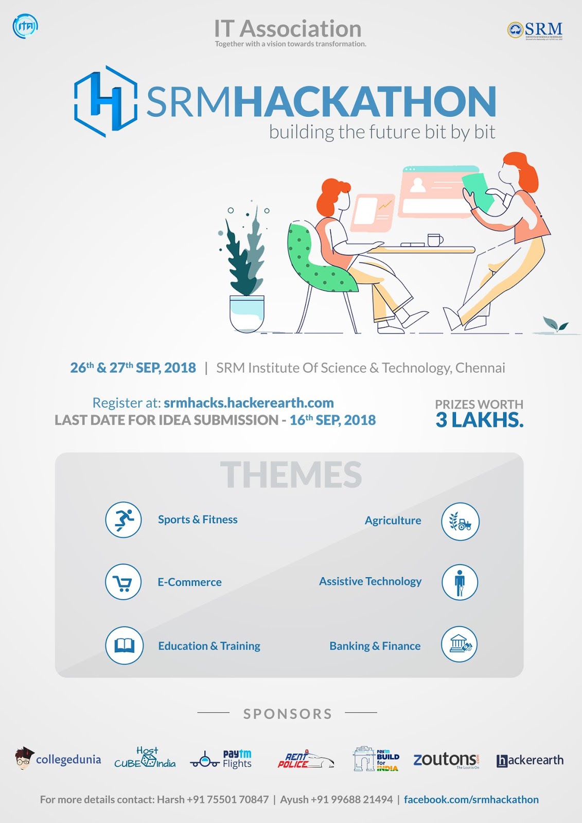 2 Days Free Hackathon at SRM Institute of Science and Technology