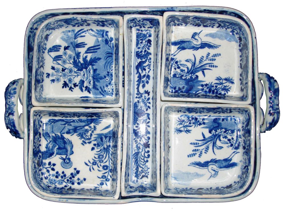 Dishy News - A Transferware Blog: TRANSFERWARE PICKLE DISHES