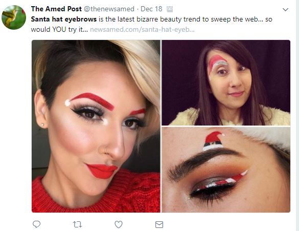 Life the world and anything else: Did you have Santa Hat eyebrows?