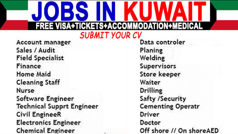 Latest Jobs In Kuwait At Many Sectors - KipJob