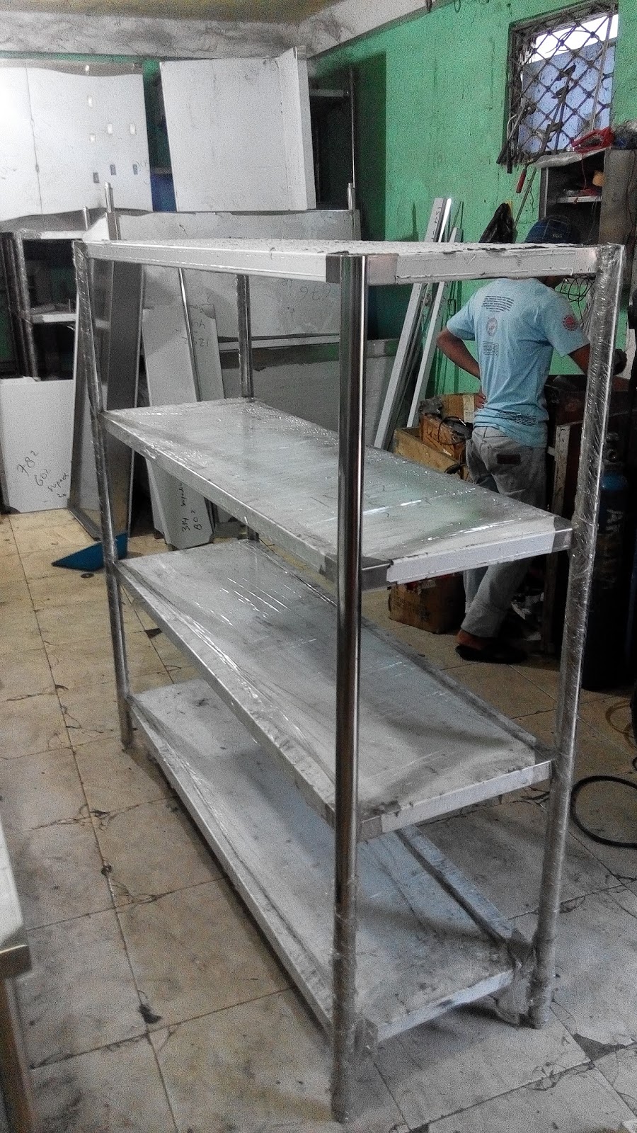 Jual Rak stainless / Rak penyimpanan / Tiers rack custom - Jual Meja ...