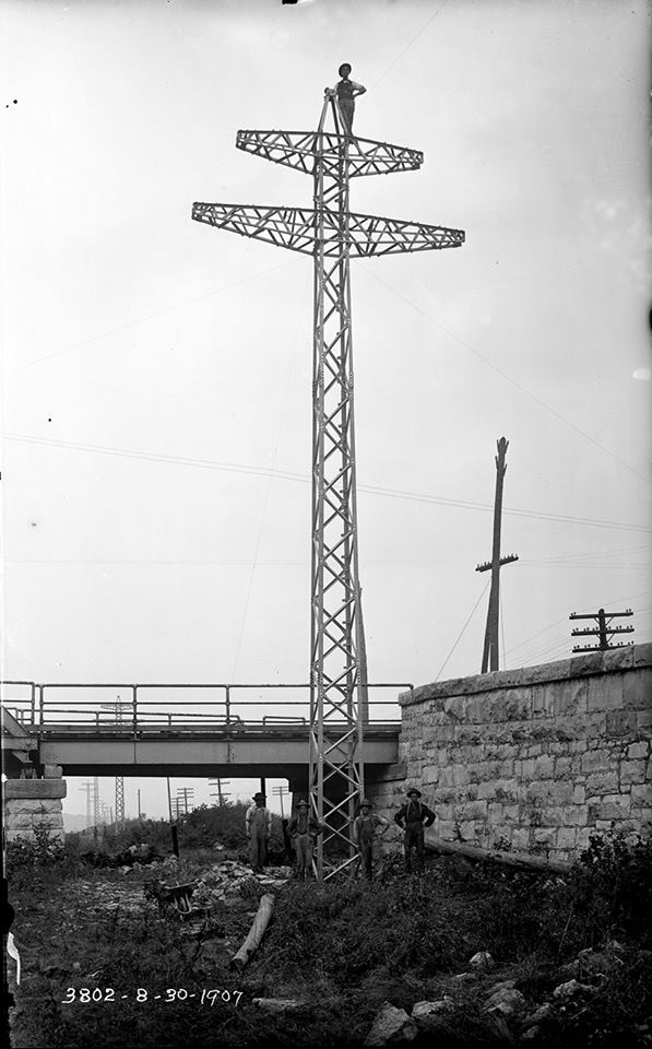 Industrial History: Tall and Short Power Line Towers
