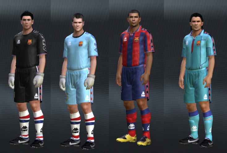 KITS CLASSICOS WE1O: KIT BARCELONA 96-97 ( CAMPEÃO ESPANHOL )