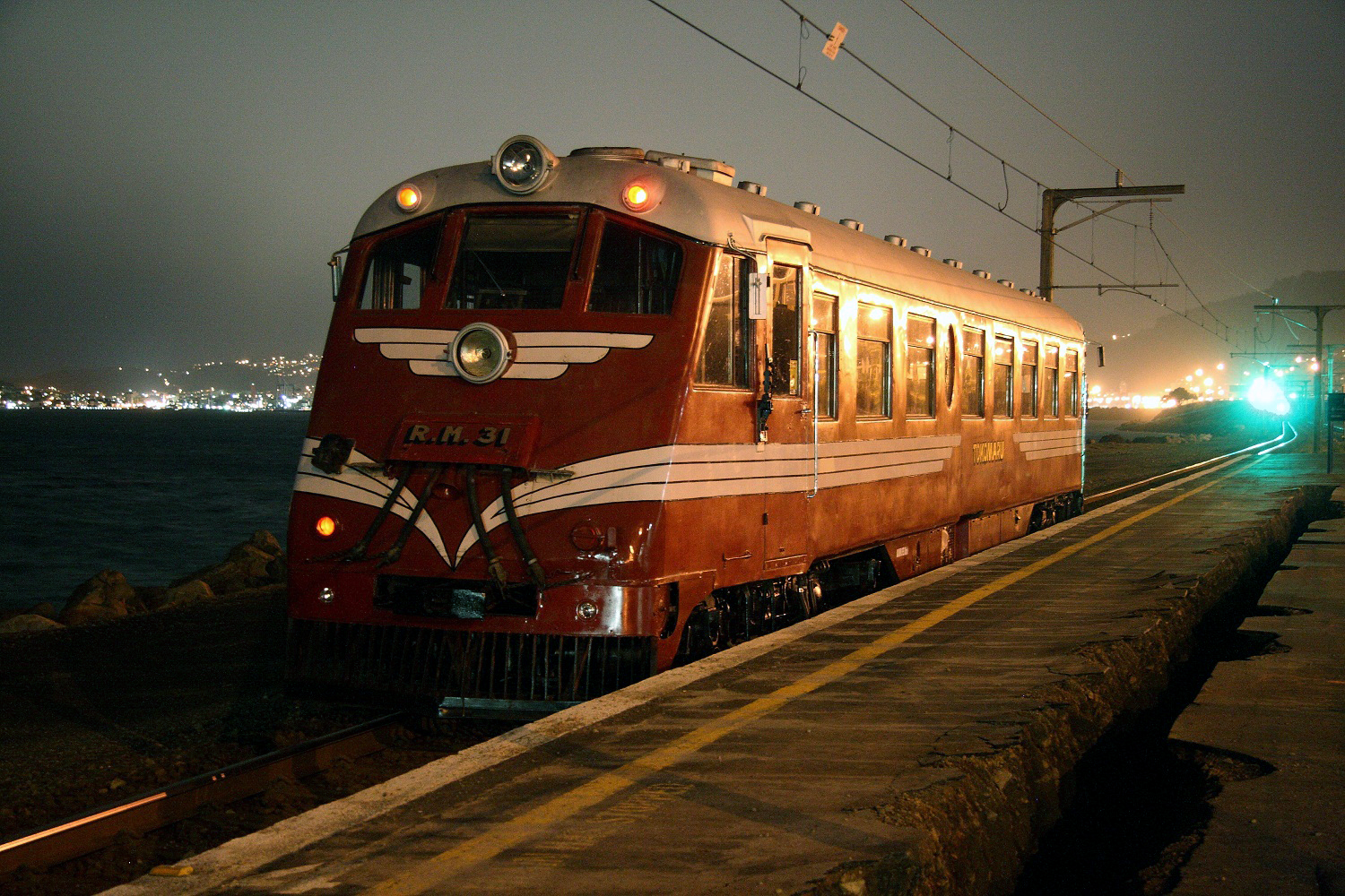 transpress nz: restored Standard railcar at Ngauranga