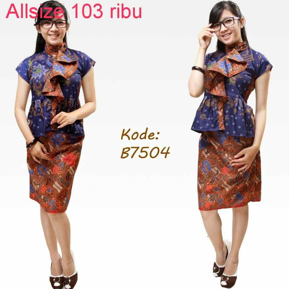 Model Baju Batik Untuk Kerja Kantor | Model Baju Batik