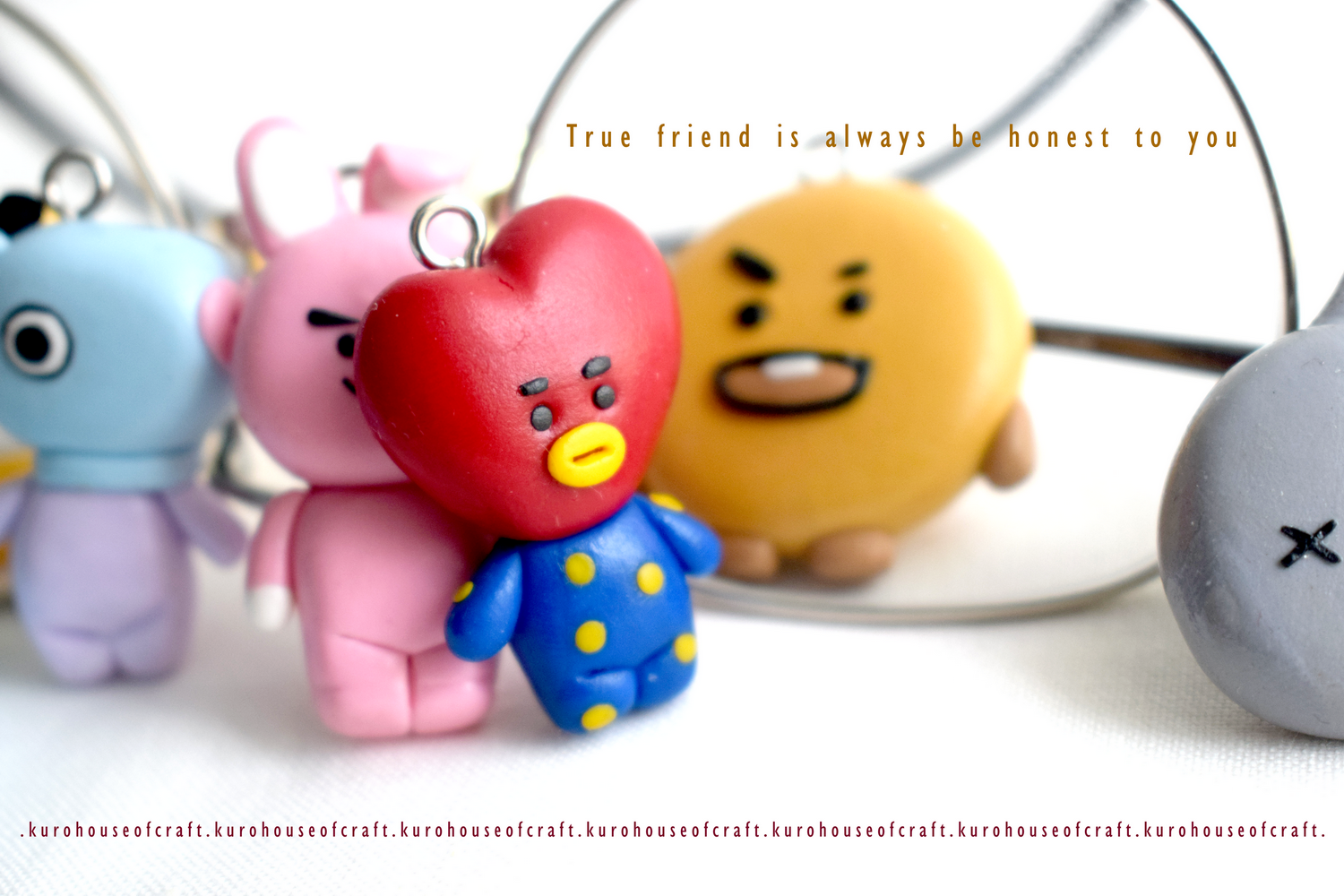 KuroHouse of Craft: BT21 BTS Polymer clay charm