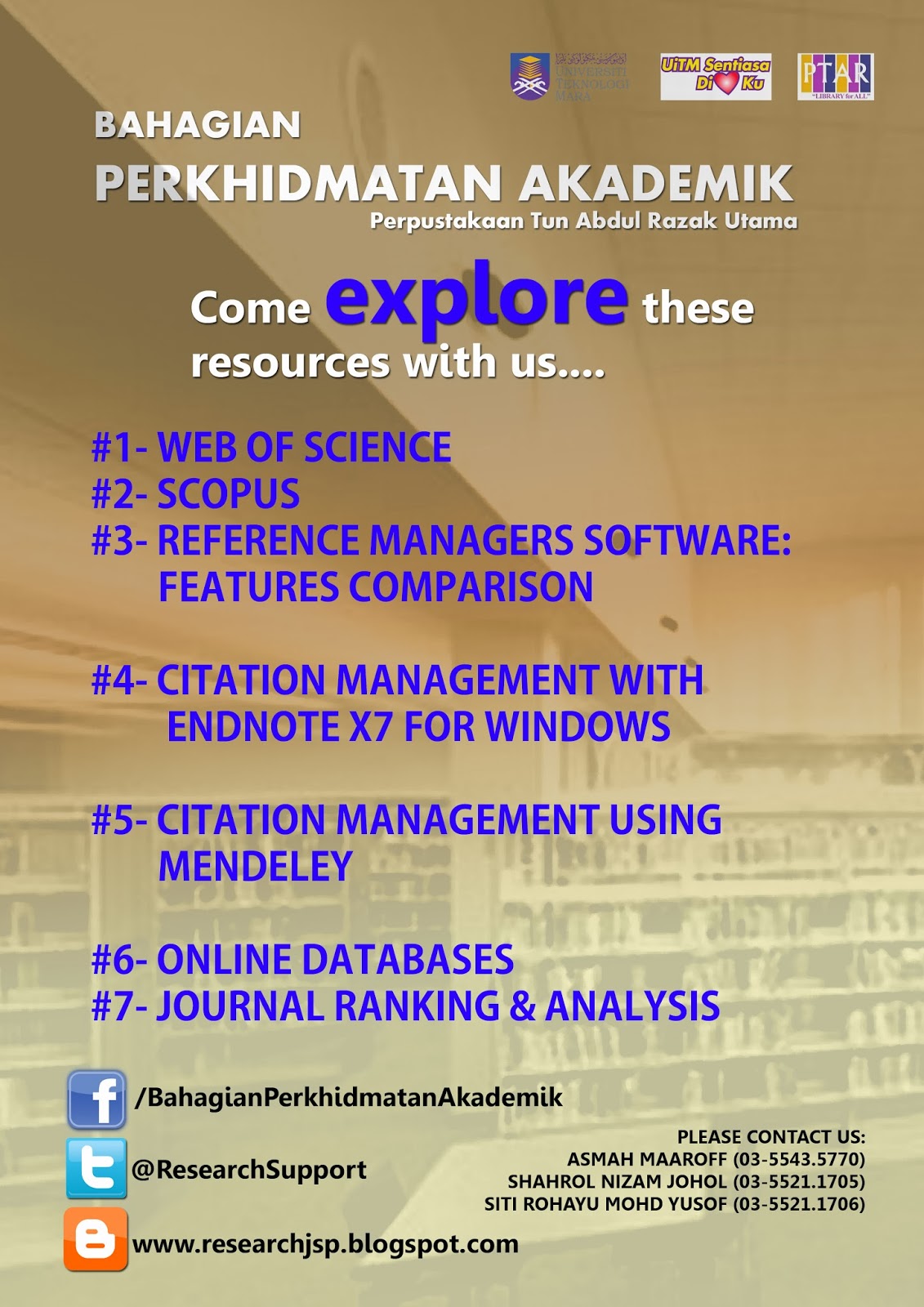 BPR Blog: Flyers & hastag Bahagian Perkhidmatan Akademik (BPA) untuk ...