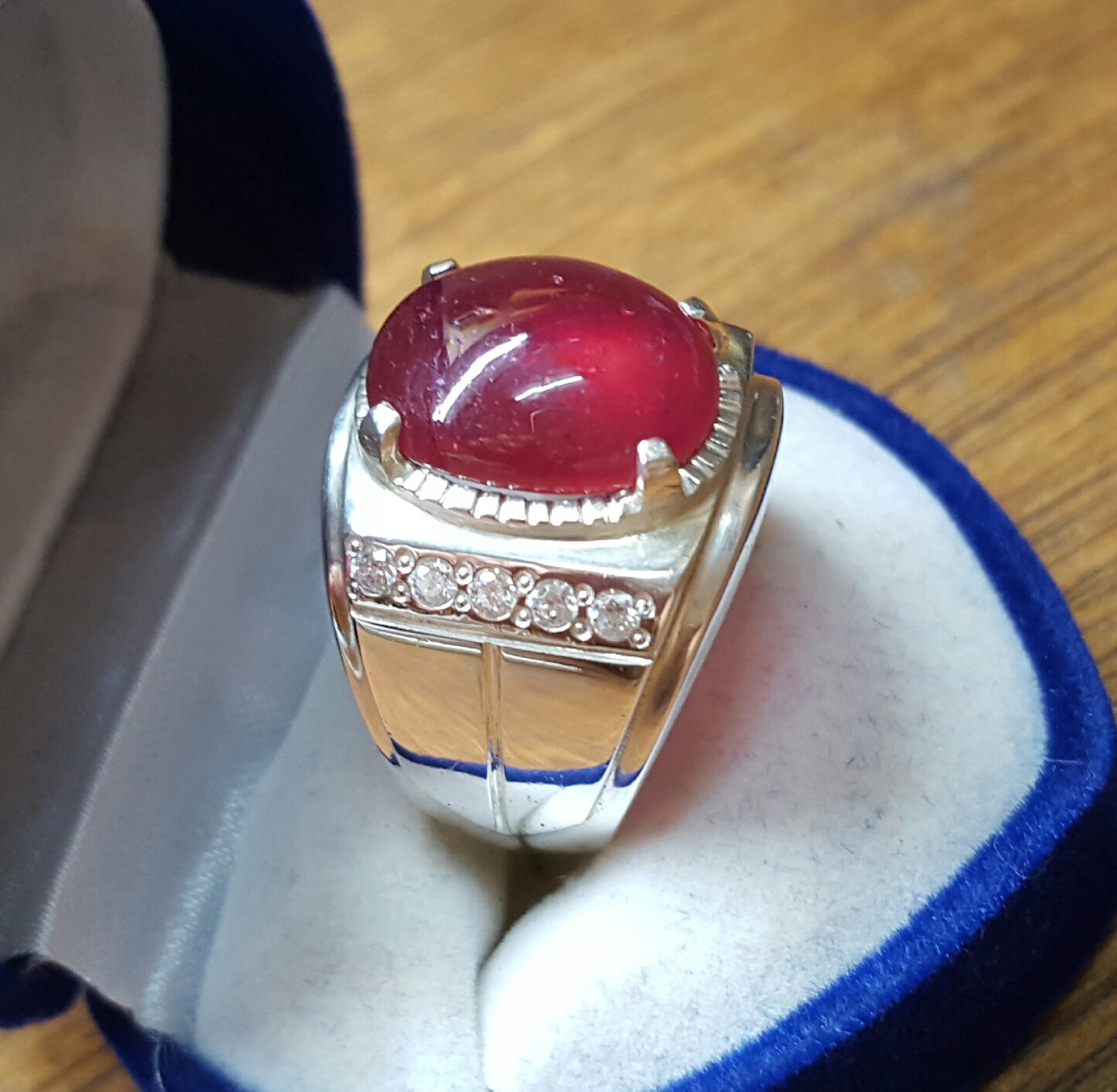 Cincin Permata Gewang: CINCIN PERAK BATU PERMATA DELIMA ASLI KOD BL112 ...