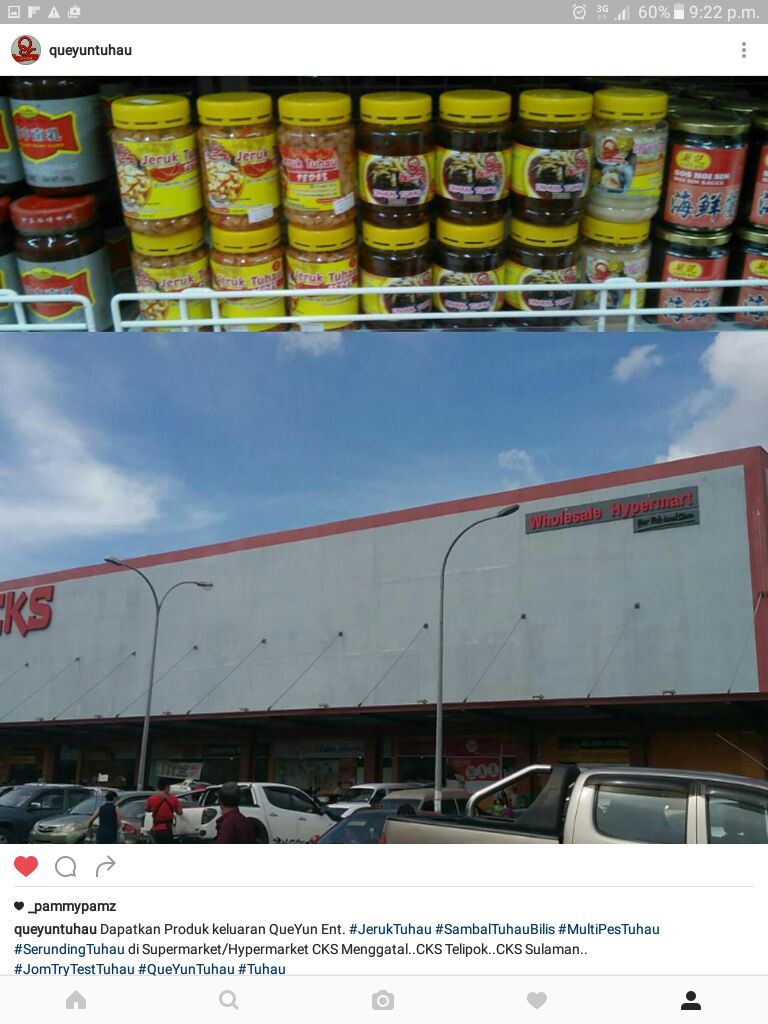 QUEYUN TUHAU DI HYPERMARKET CHUA KAH SENG (CKS) ~ QueYun TUHAU SABAH BORNEO