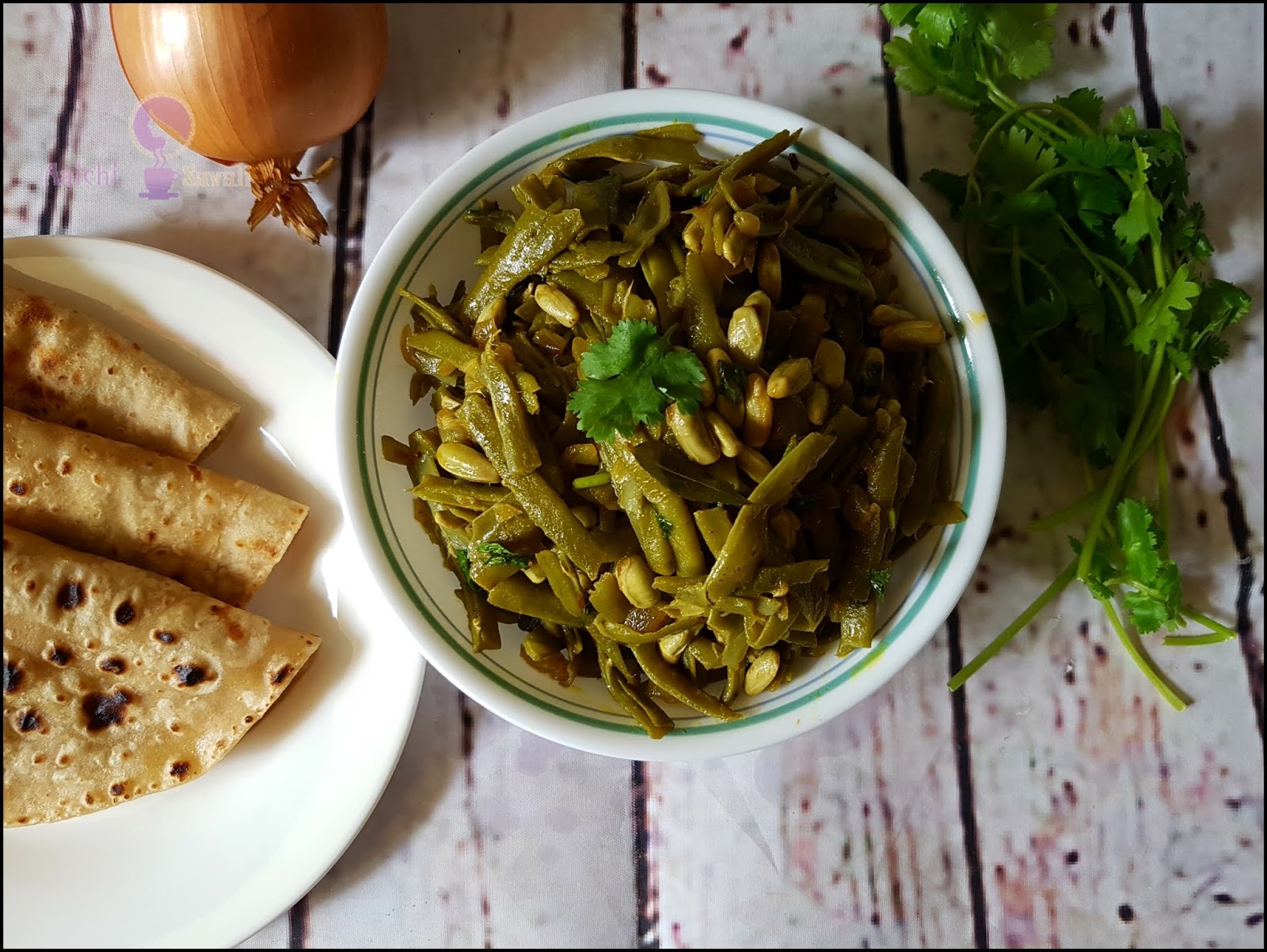Quick and Easy: Ghevdyachi bhaji /Common Beans stir fry - Aaichi Savali