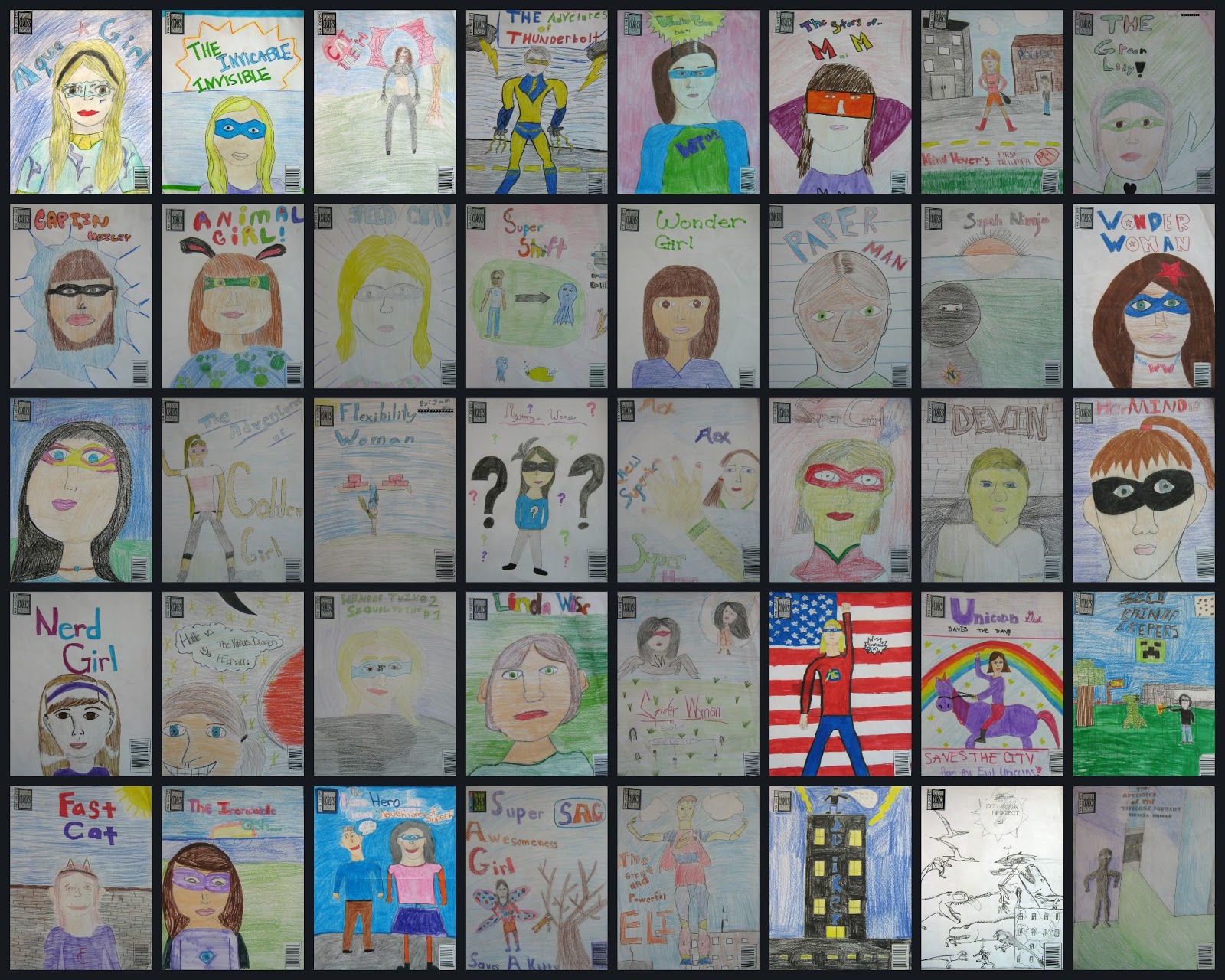 Art in the Middle...school: Comic Book Cover