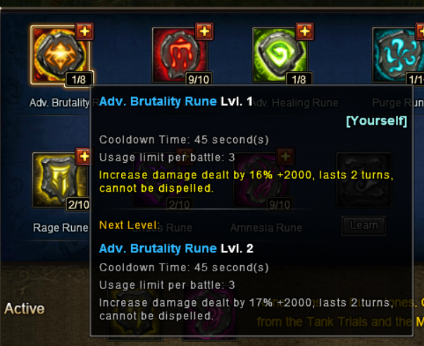 Infinity Wartune: Wartune 3: Advanced Rune System