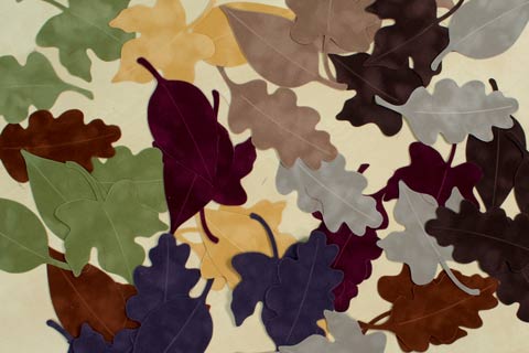sei lifestyle: DIY Velvet Fall Leaves for Crafting
