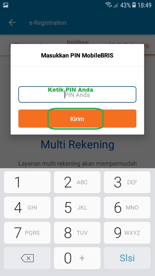 Cara Menambahkan / Regestrasi Rekening (Multi Akun) Pada Aplikasi BRIS Online | Informasi Perbankan