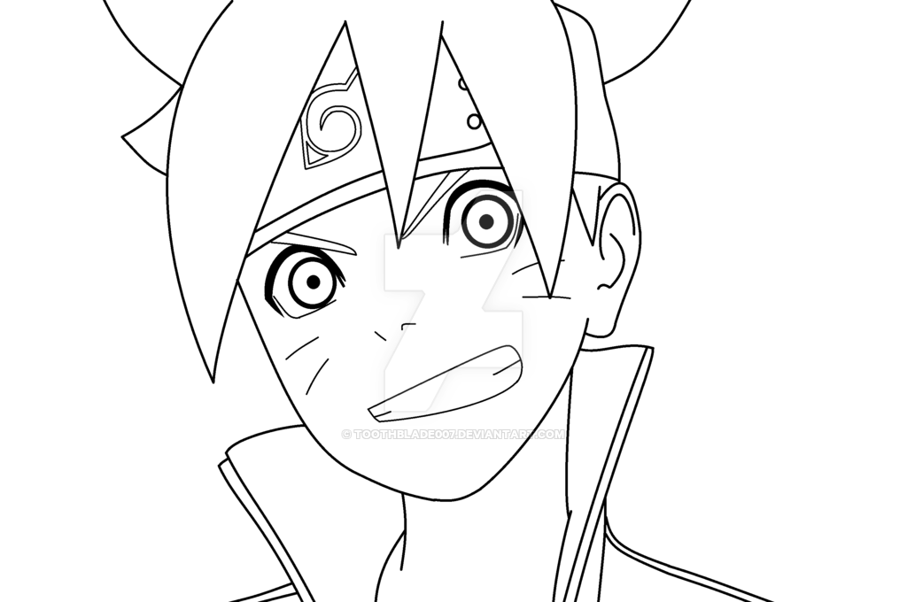 50+ Gambar Sketsa Wajah Boruto, Paling Top!