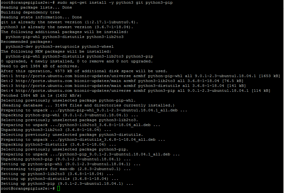 Orange Pi: ORANGE PI PYTHON KURULUM
