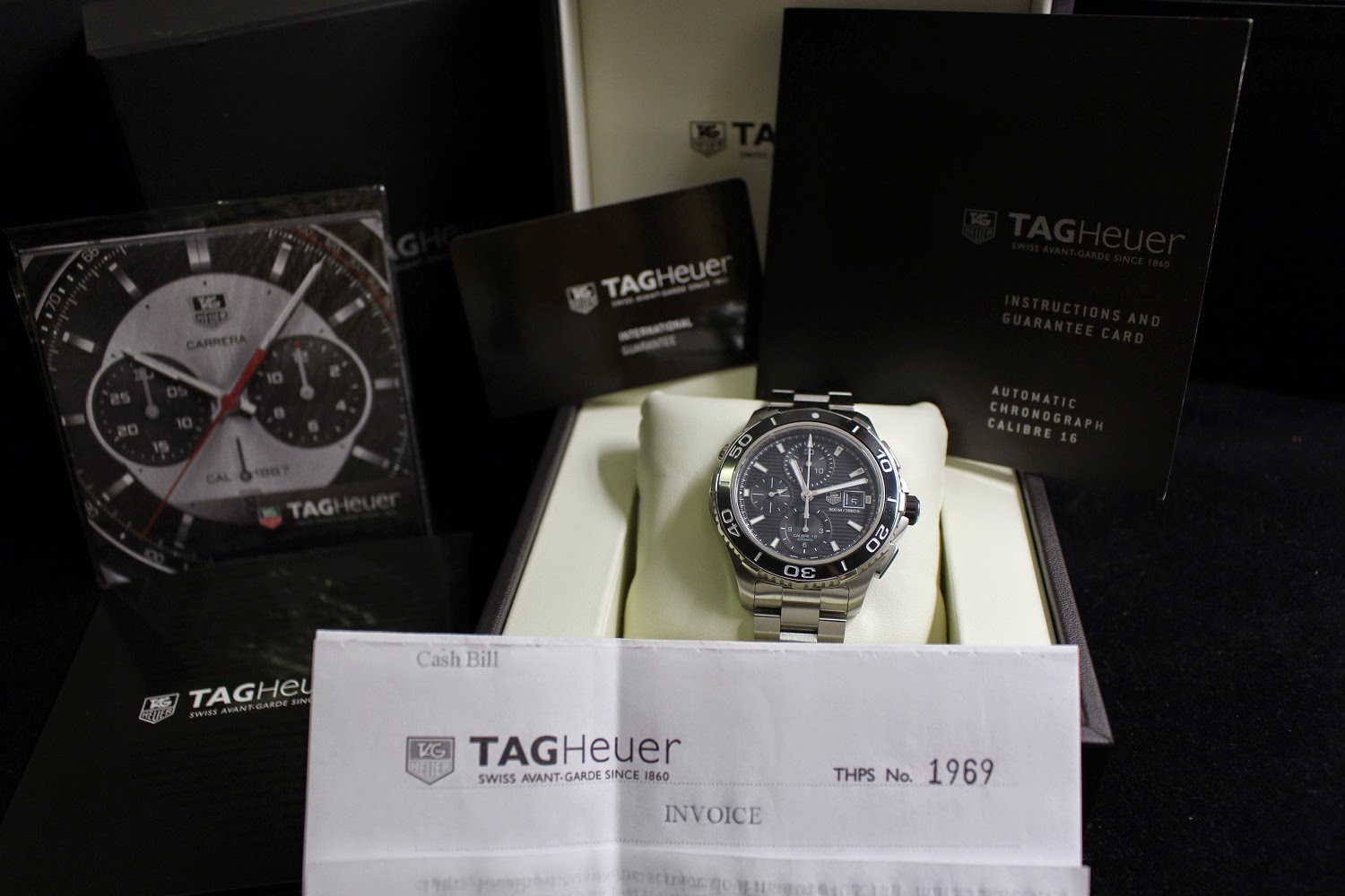 [LNIB, SOLD] TAG HEUER AQUARACER 500M AUTOMATIC CHRONOGRAPH CALIBRE 16 ...
