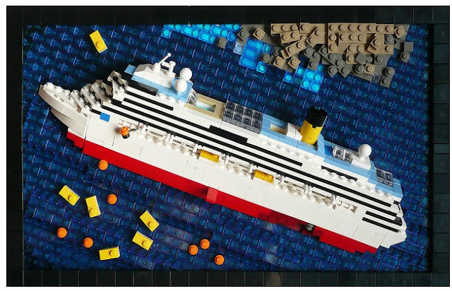 Destino Dos Navios: Lego Costa Concórdia ``Ship wreck´´