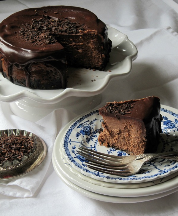 Once Upon A Chocolate Life: Chocolate Truffle Cheesecake with Ganache ...