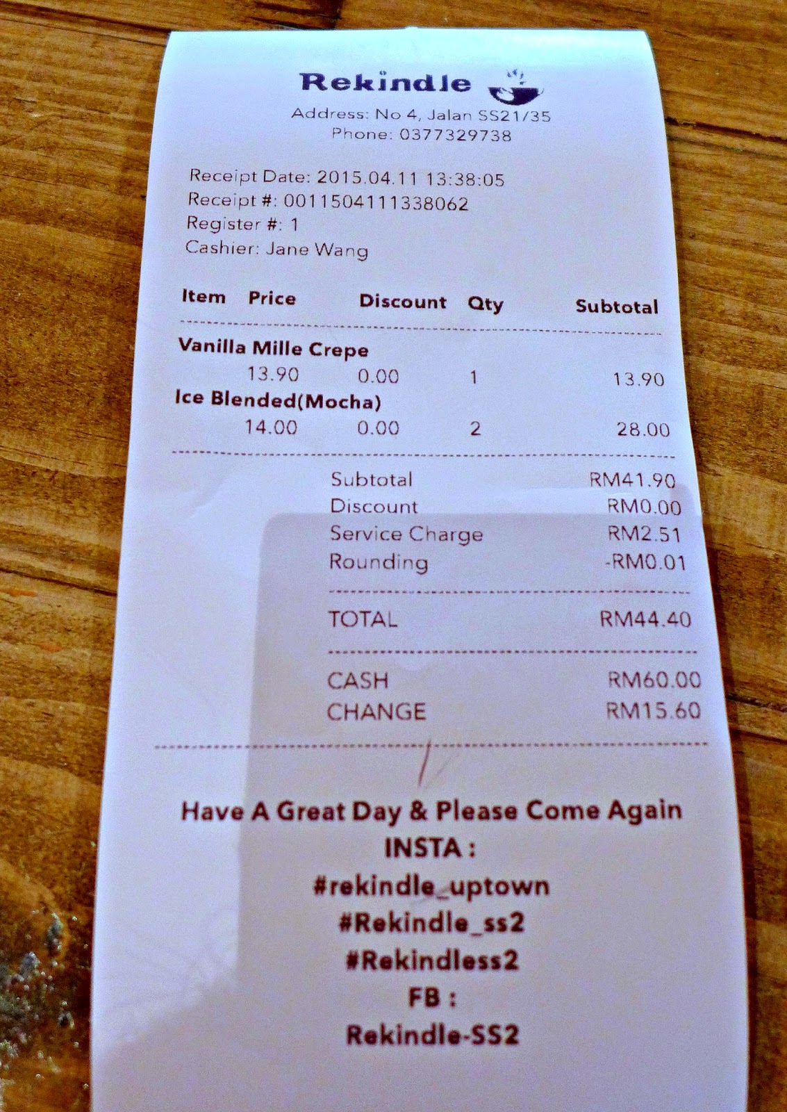 Faith Luv 2 Eat N Travel : Coffee & Cake at 'Rekindle' @ Damansara Uptown