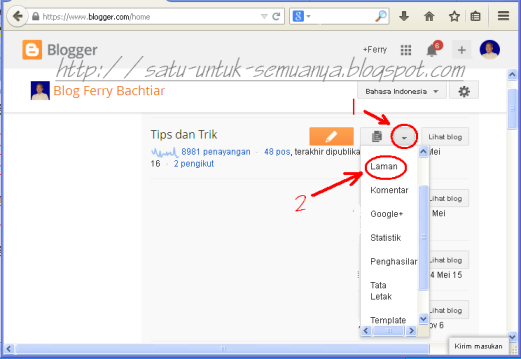 Membuat Laman pada Blog | Berbagai Artikel Menarik