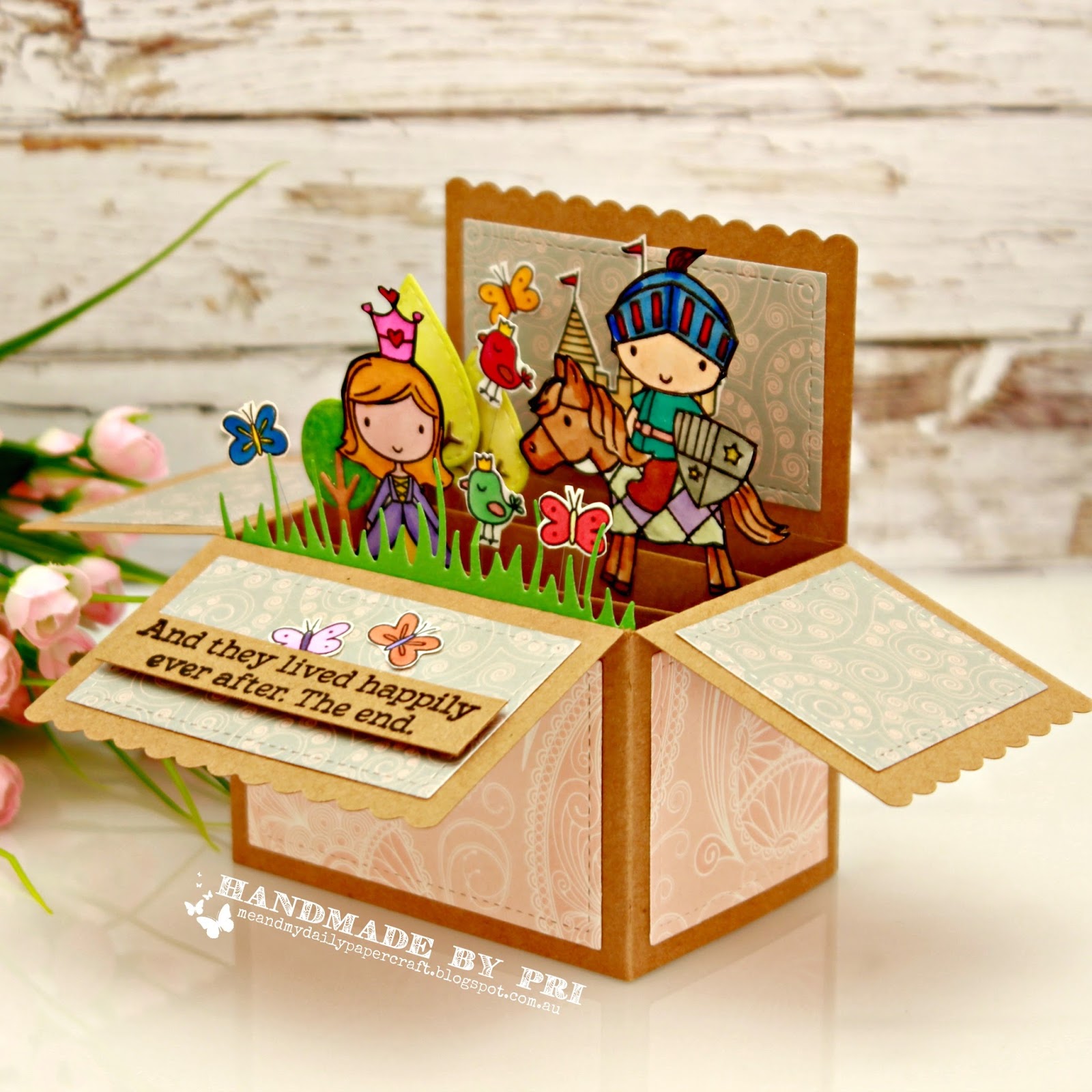Me And My Daily Papercraft: Happily Ever After - Pop Up Box Card