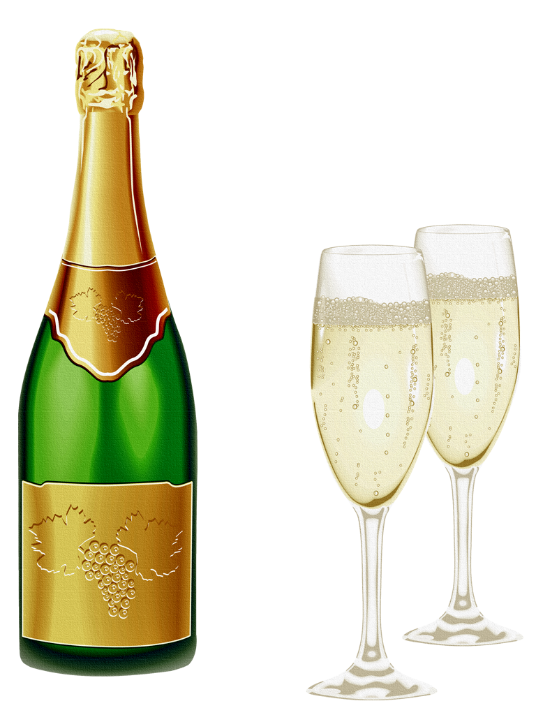 Champanhe em png