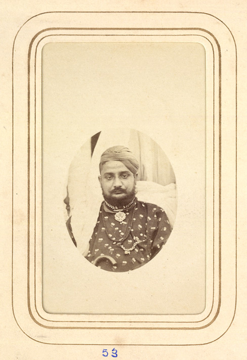 Gopal Singh, Raja of Chamba - 1870 - Old Indian Photos