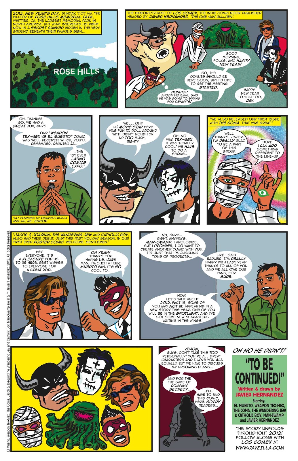 JAVZILLA: My first comic of the year: "TO BE CONTINUED"