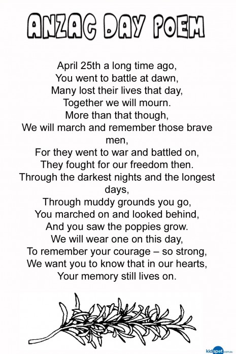 anzac day poems to celebrate anzac day 2017 with bliss - anzac day 2017