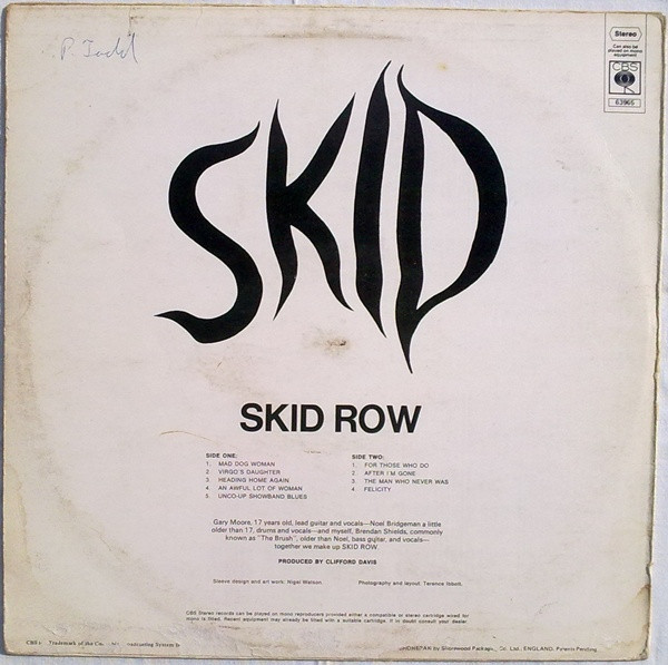 johnkatsmc5: Skid Row “Skid”1970 Irish Heavy Blues Rock debut album ...