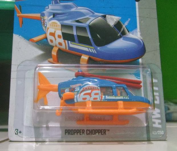 Hot Wheels - Proper Chopper (Helikopter wartawan) | MJ Die Cast