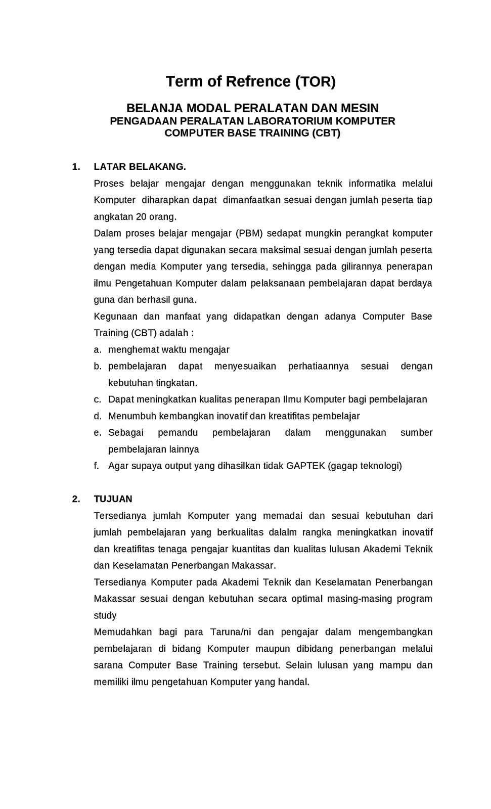 contoh term of reference - wood scribd indo