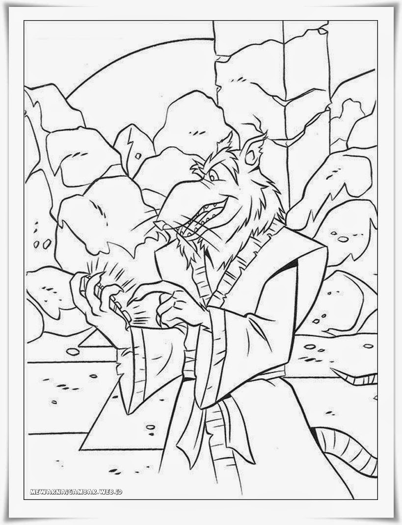 Mewarnai Gambar Kura-Kura Ninja (Teenage Mutant Ninja Turtles ...
