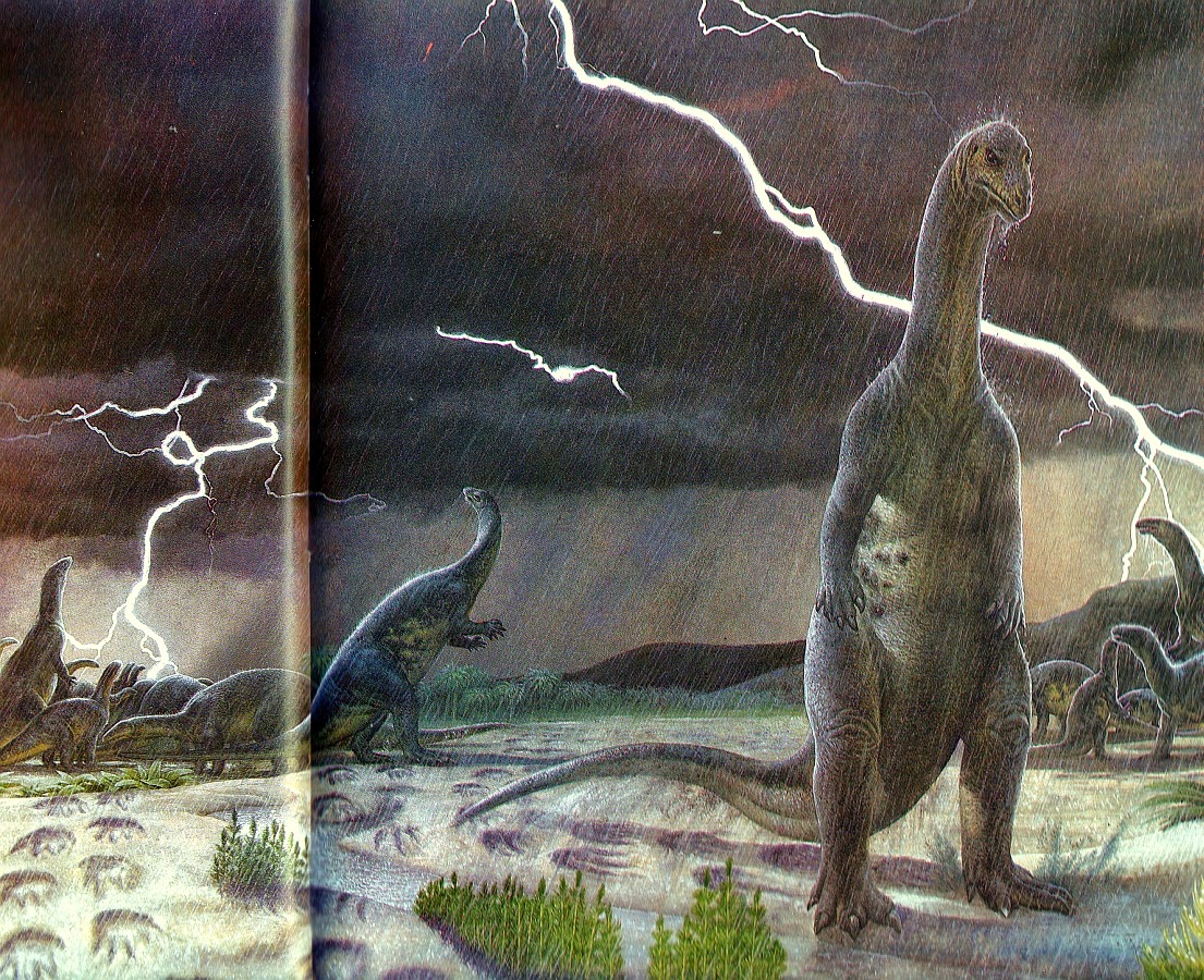 Love in the Time of Chasmosaurs: Vintage Dinosaur Art: WHEN DINOSAURS ...