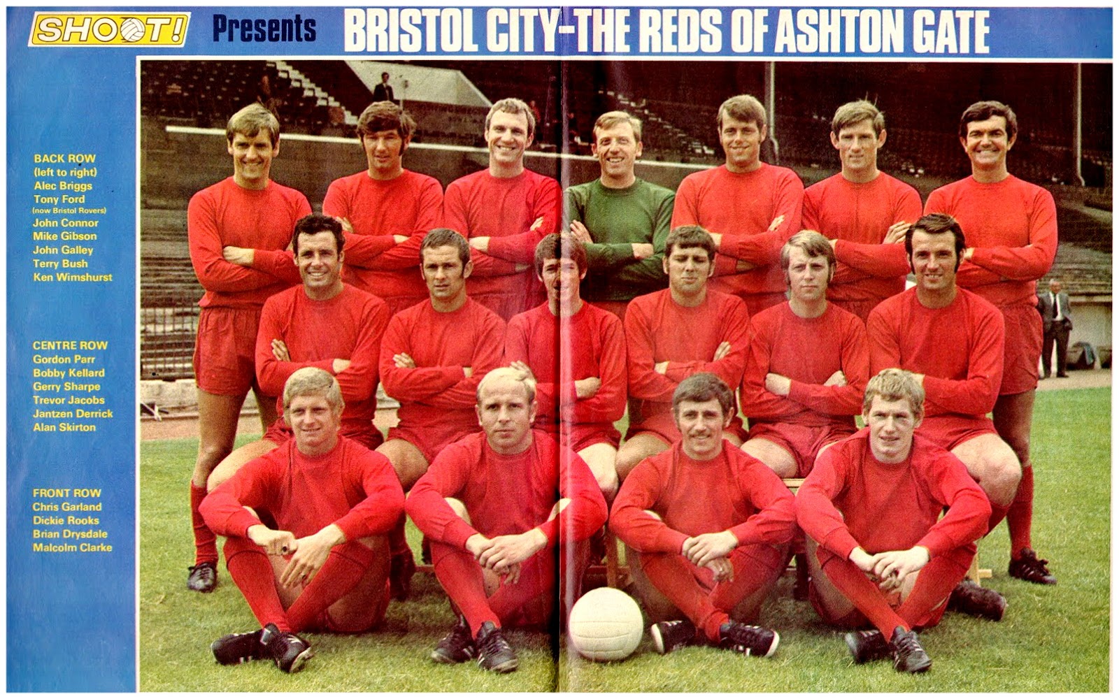 BRISTOL CITY Plantilla 1969-70