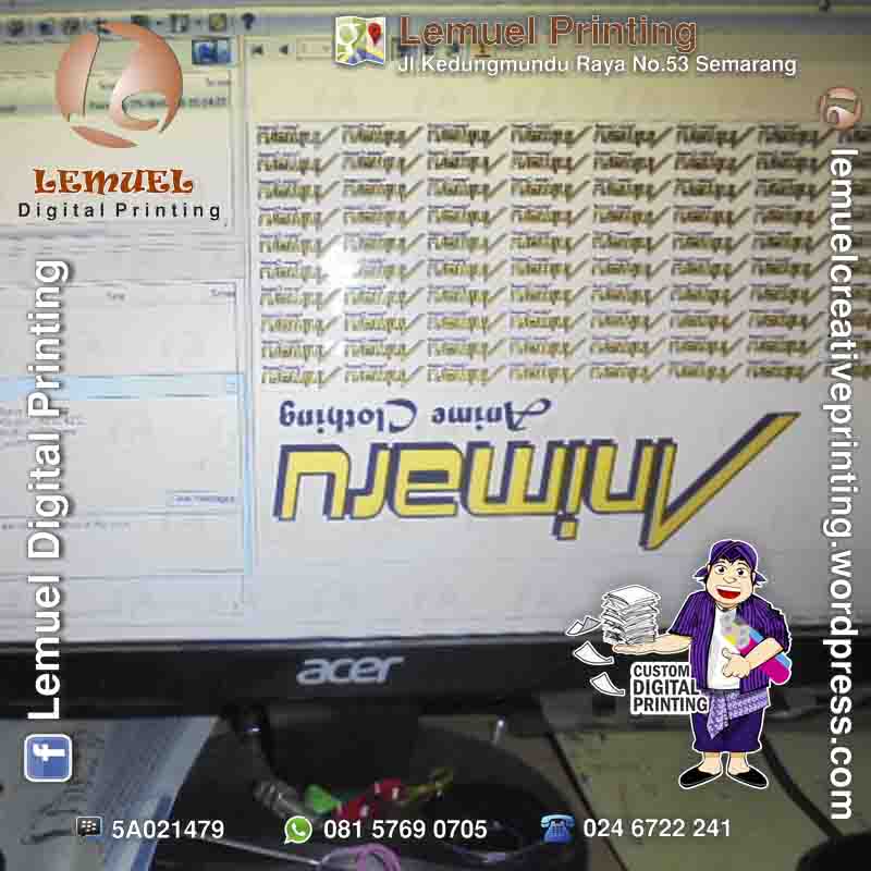 Custom Print Sticker Vinyl Meteran - Barometer Sticker Digital, Apparel ...