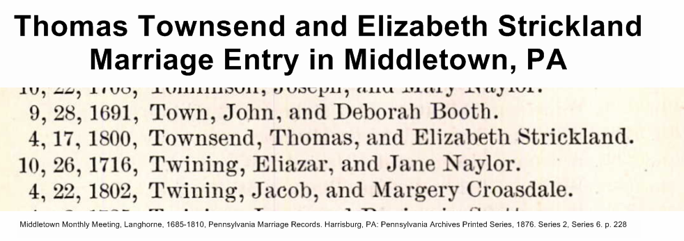 Notes on Townsend Genealogy: Parsing the Sons of John Townsend