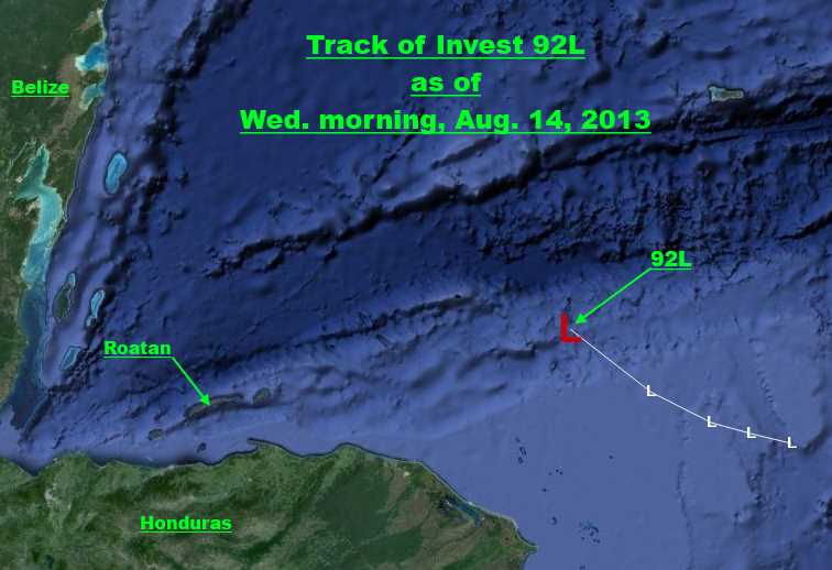 Roatan Weather: Invests 92L and 93L continue to develope