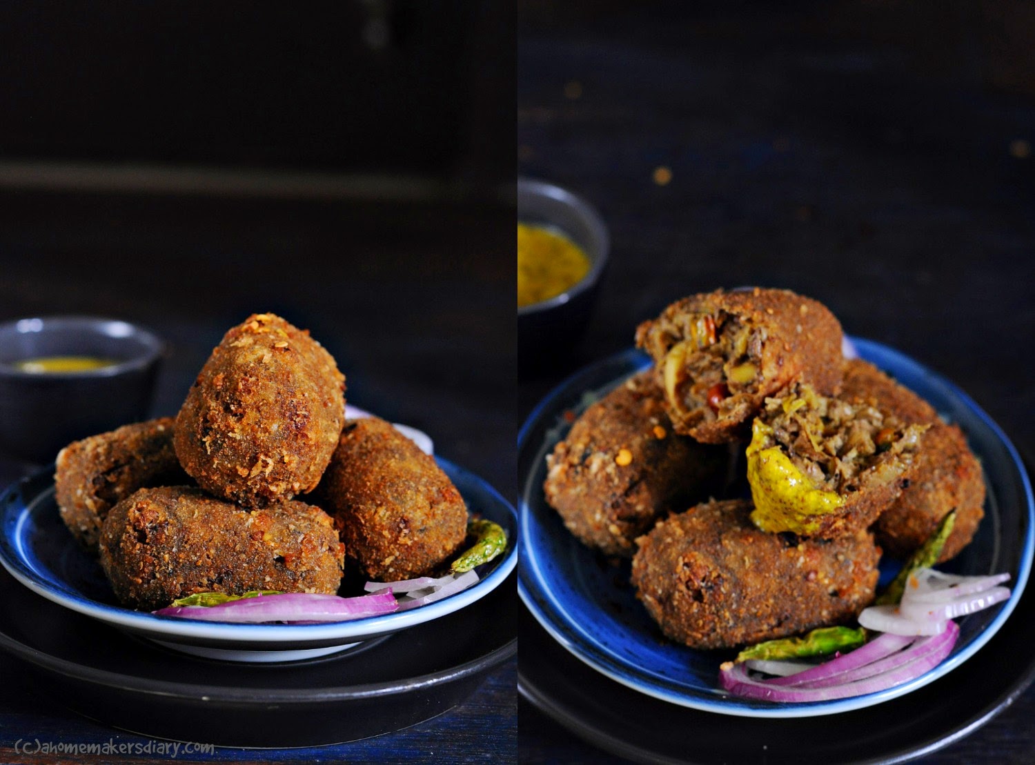 Mochar Chop (Banana Flower Patty, no onion-garlic) - A Homemaker's Diary